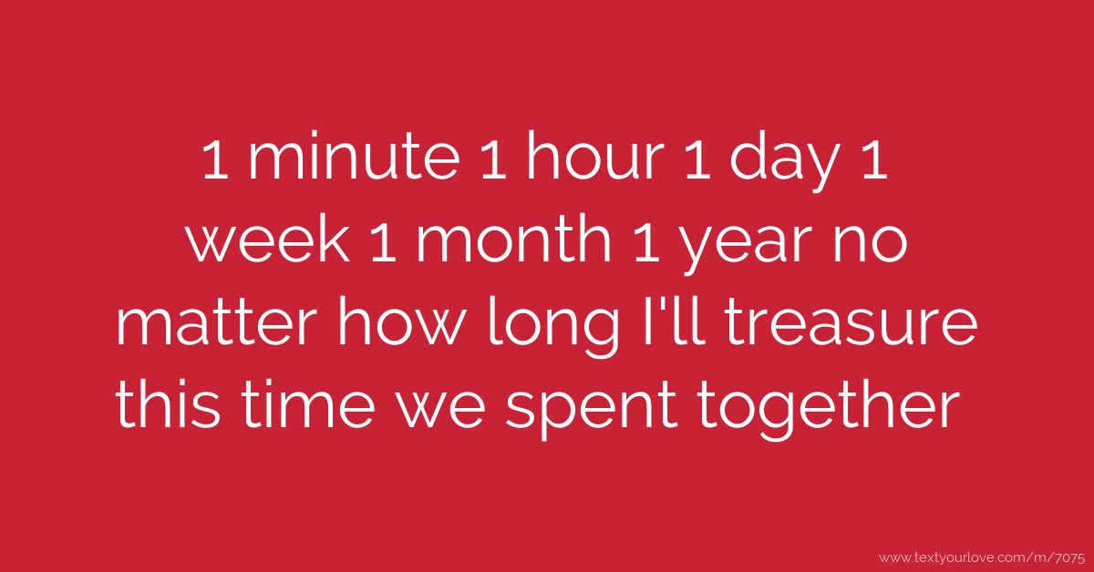 1 Minute 1 Hour 1 Day 1 Week 1 Month 1 Year No Matter Text Message